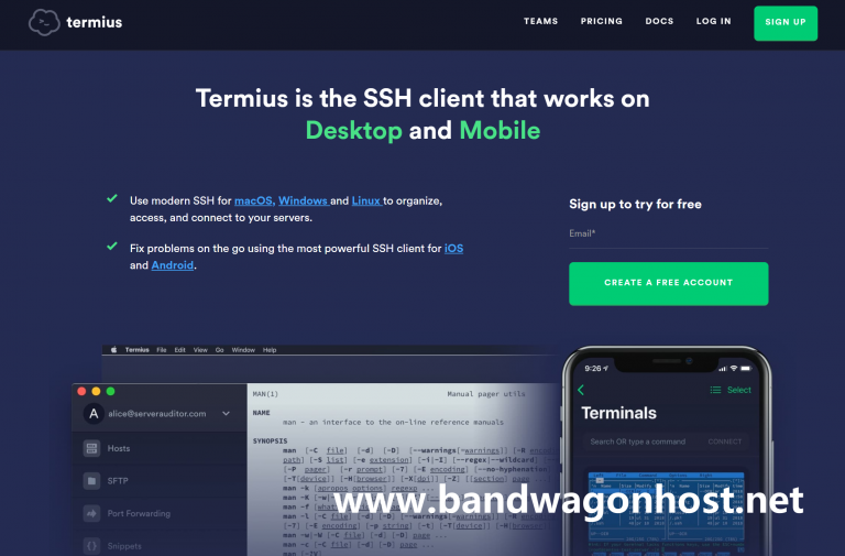 Windows 免费 SSH 客户端工具新推荐：Termius - 跨平台可同步配置 - Bandwagonhost中文网-Bandwagonhost中文网